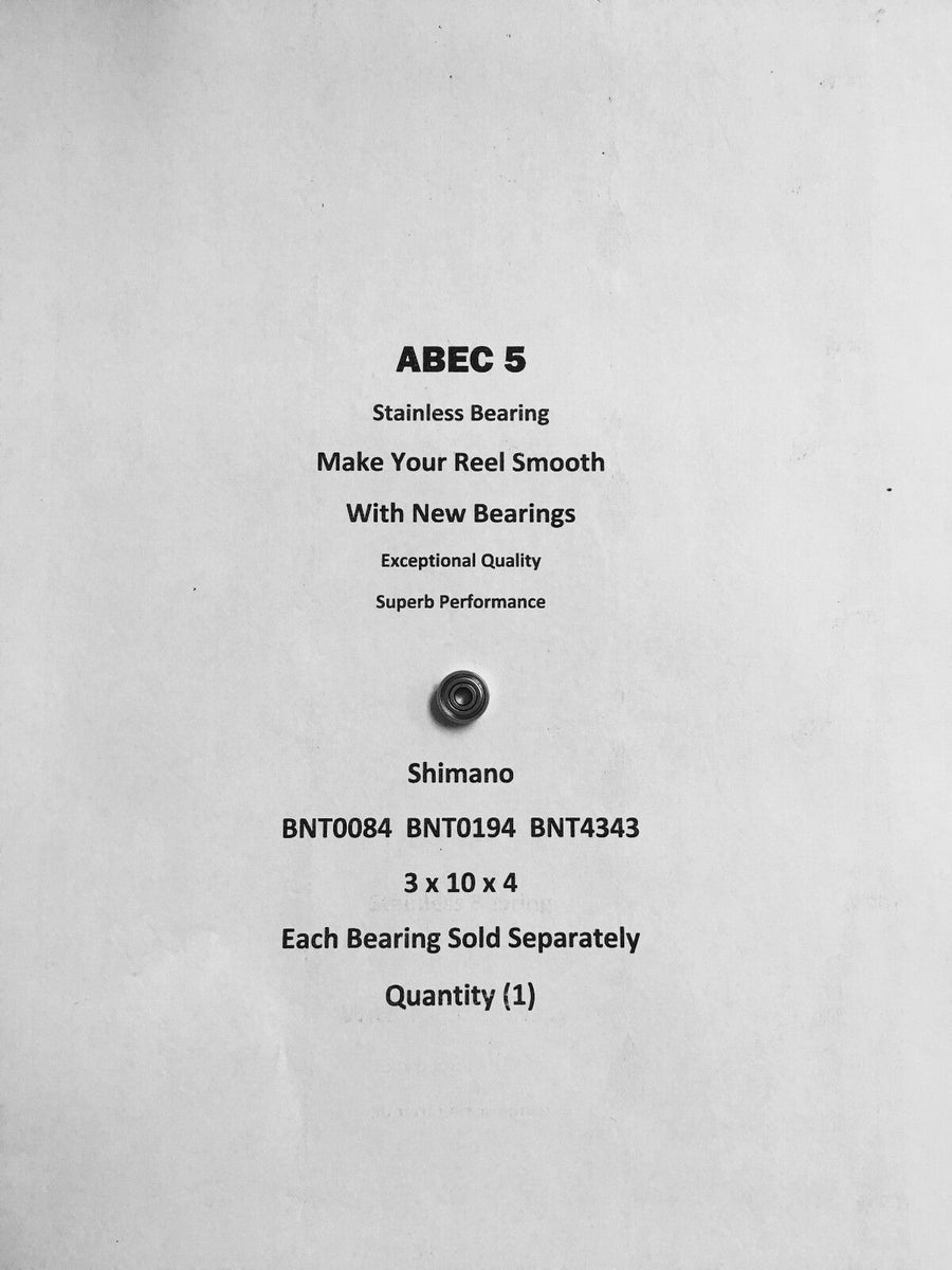 Shimano Curado 201E7 BNT0084 BNT0194 ABEC5 Stainless Bearing 3x10x4 #0 ...